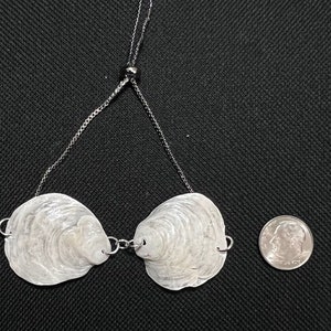 Genuine Double White Jingle Shell Bracelet With Adjustable Slide in ...