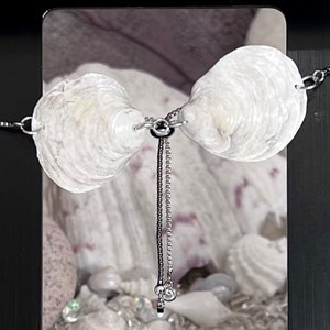 Genuine Double White Jingle Shell Bracelet With Adjustable Slide in ...
