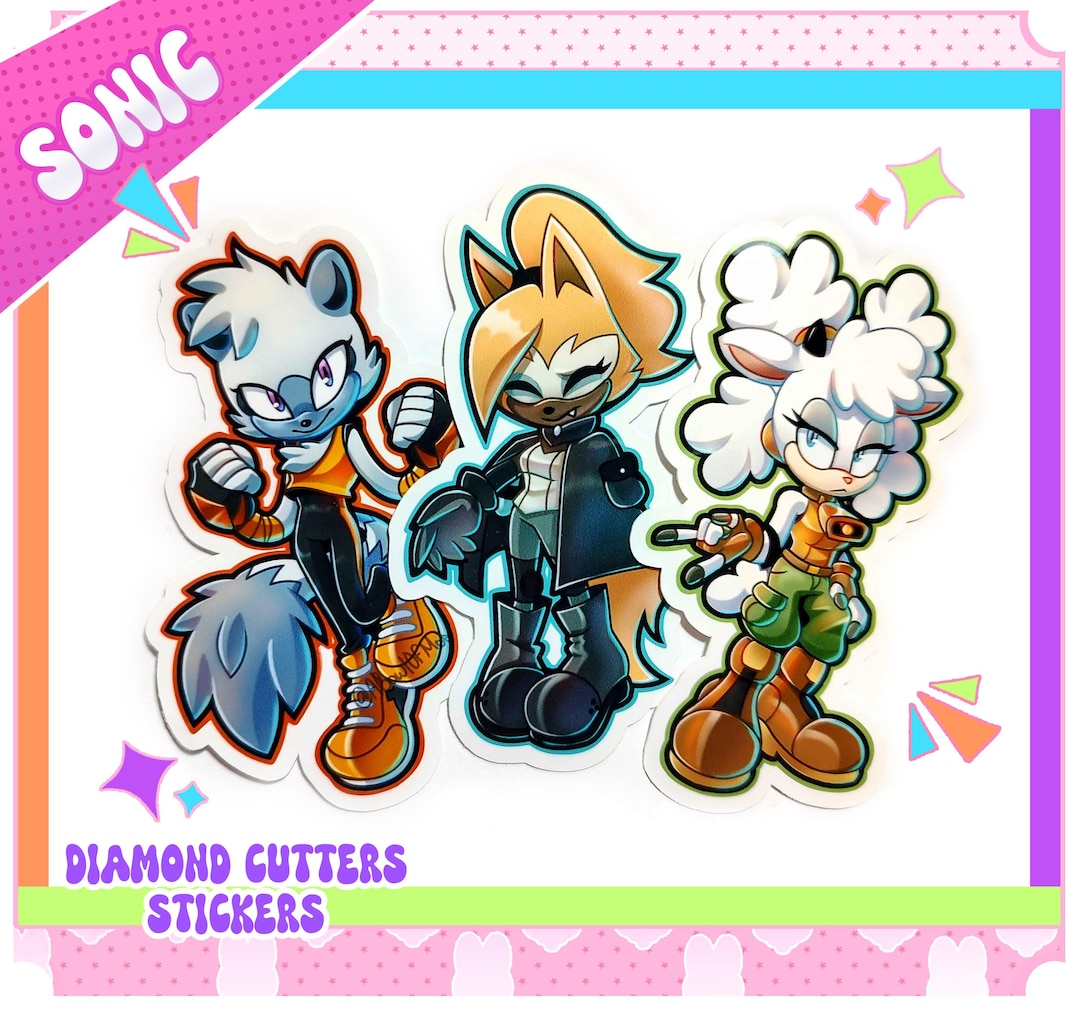 Sonic: Diamond Cutters Stickers - Etsy
