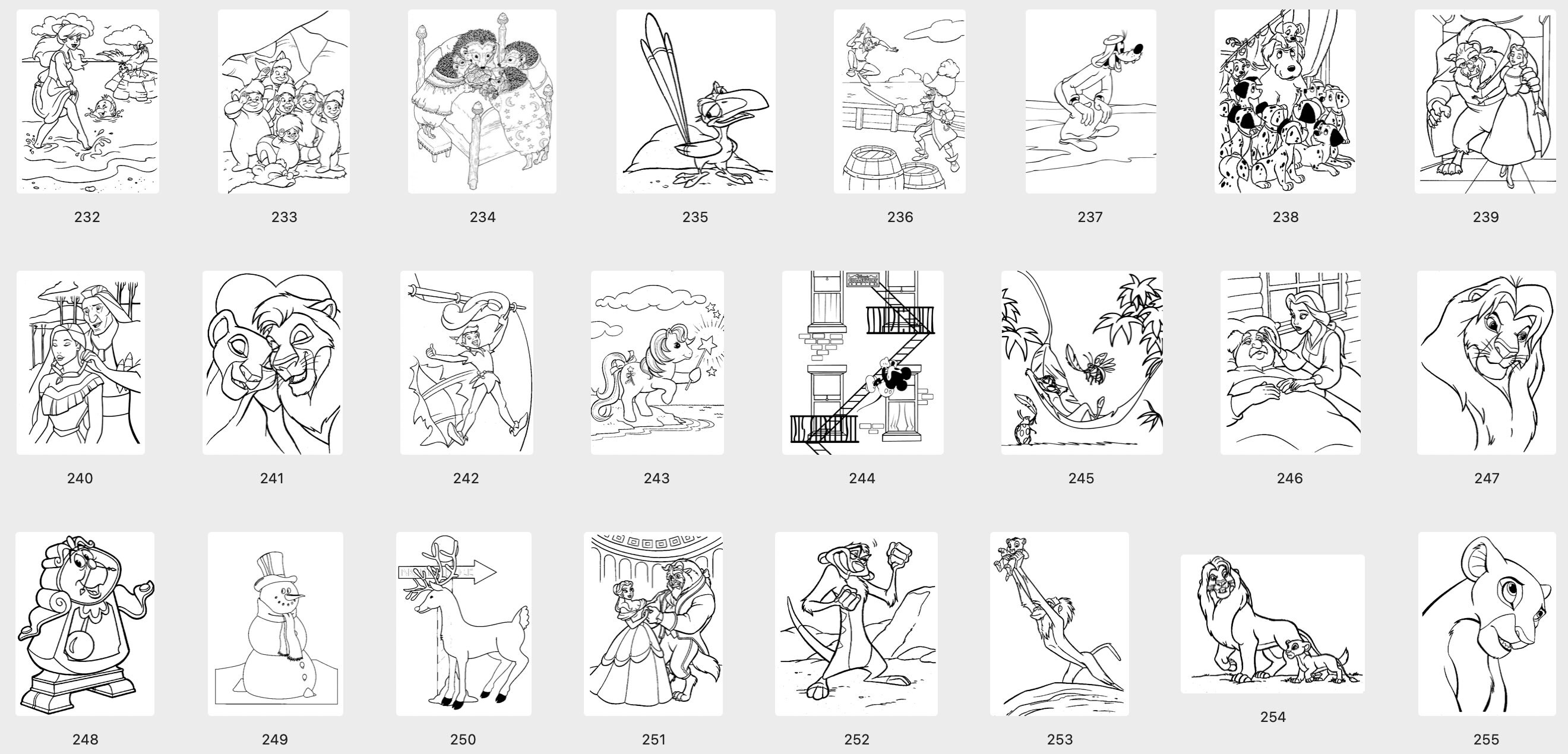 500 High Quality Colouring Pages With All Your Favourite | Etsy