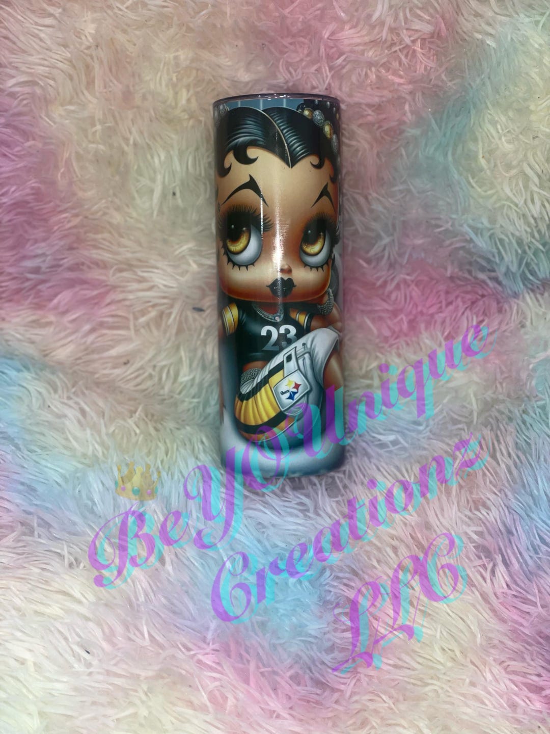 20oz Pittsburgh Steeler’s Betty Boop Tumbler - Etsy