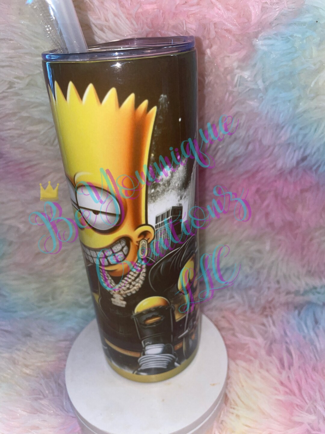 20oz Bart Simpson Tumbler - Etsy