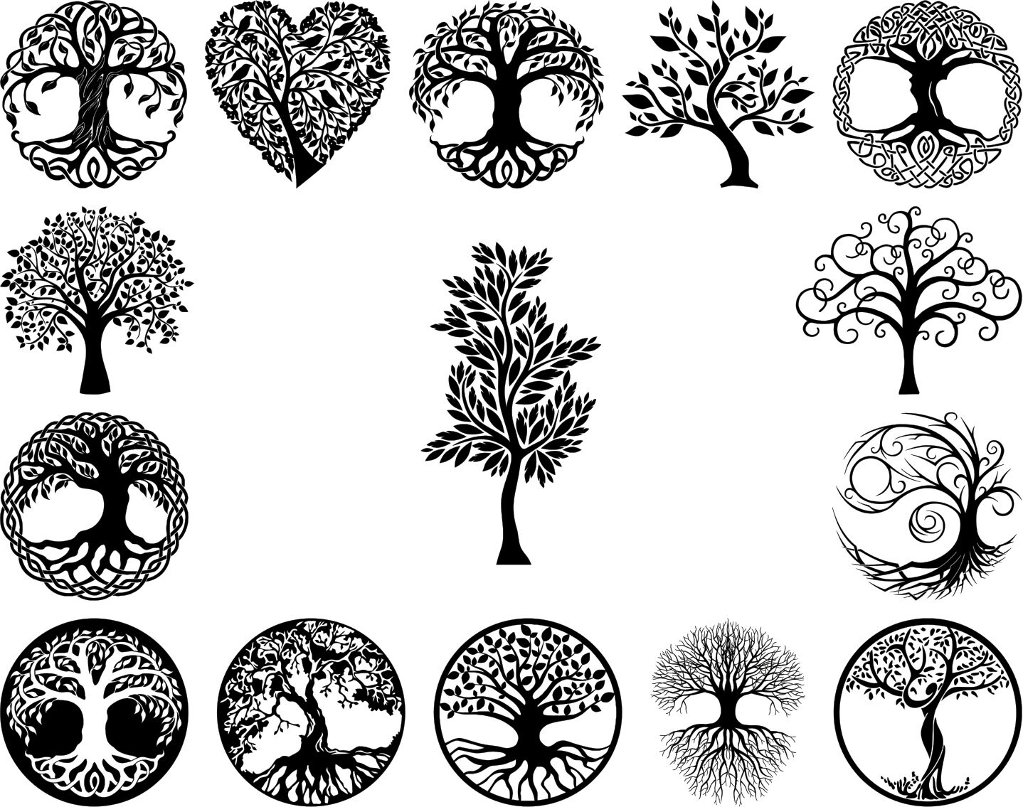 Tree of Life Tree of Life Tree DXF Tree of Life dxf Files | Etsy