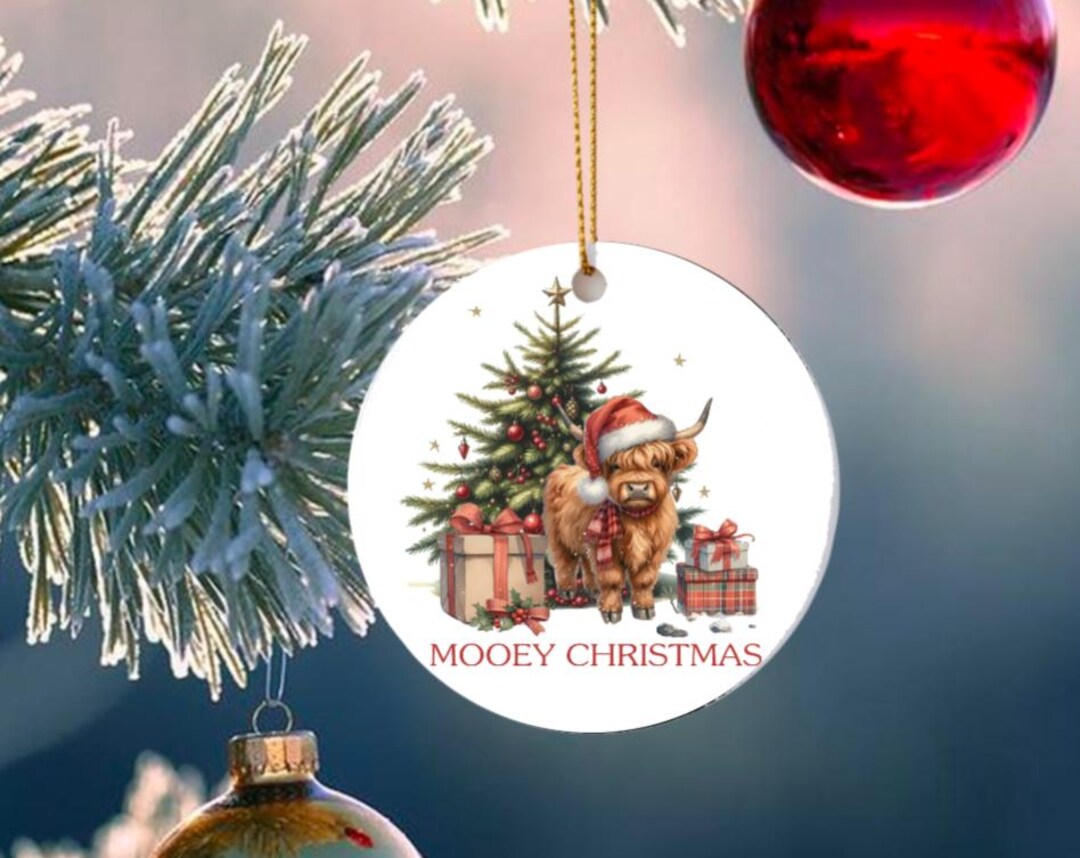 Mooey Christmas Highland Cow Mooey Christmas. Free Lettermail Shipping ...