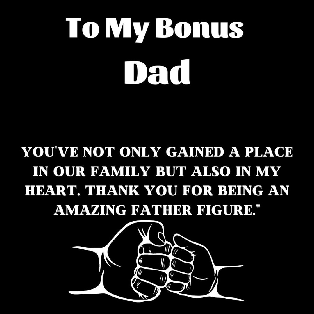 To My Bonus Dad Gift Appreciation, "father's Day Bracelet: A Unique ...