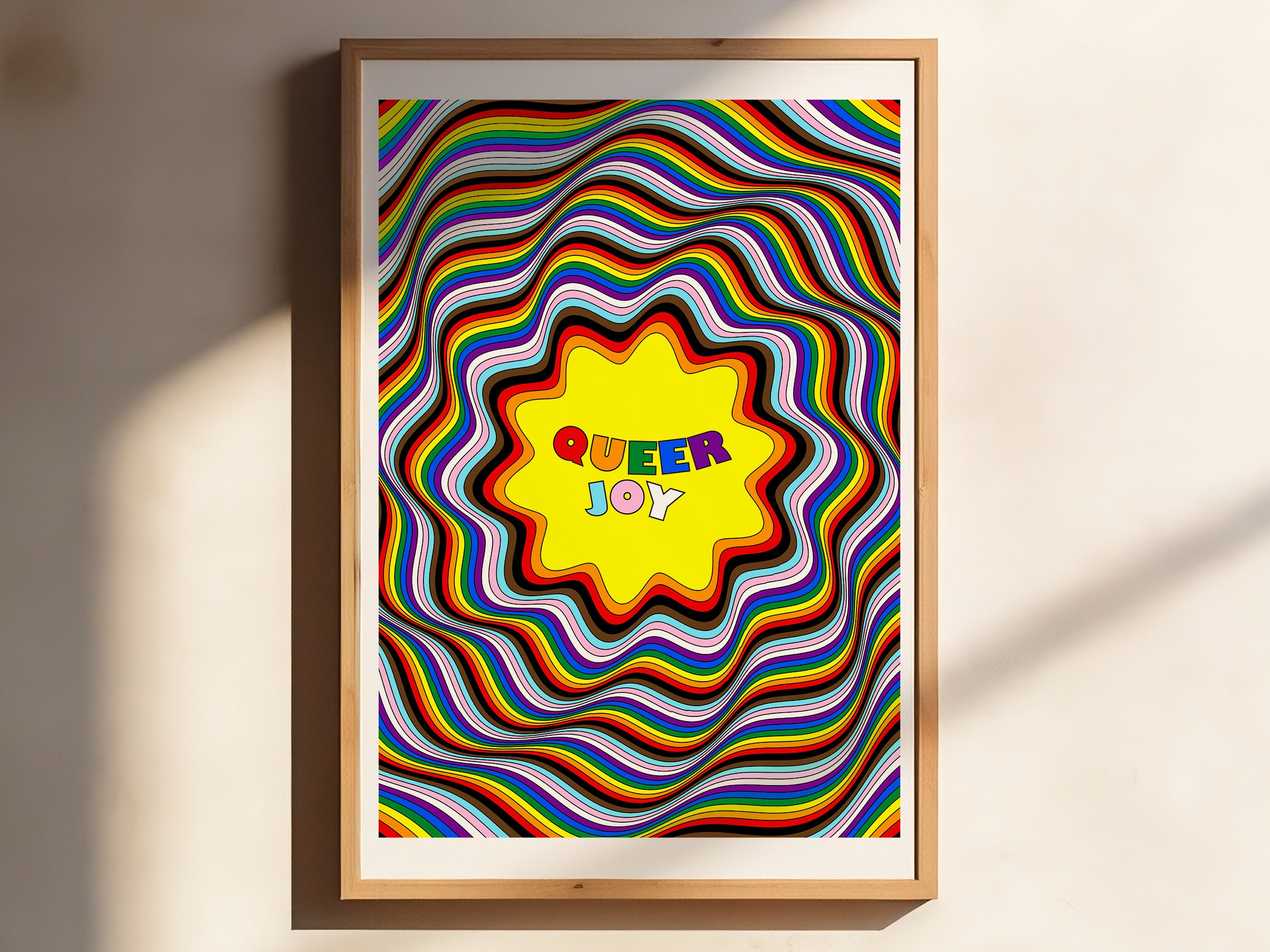 Queer Joy Poster LGBTQIA Art Print for Wall Decoration. - Etsy UK
