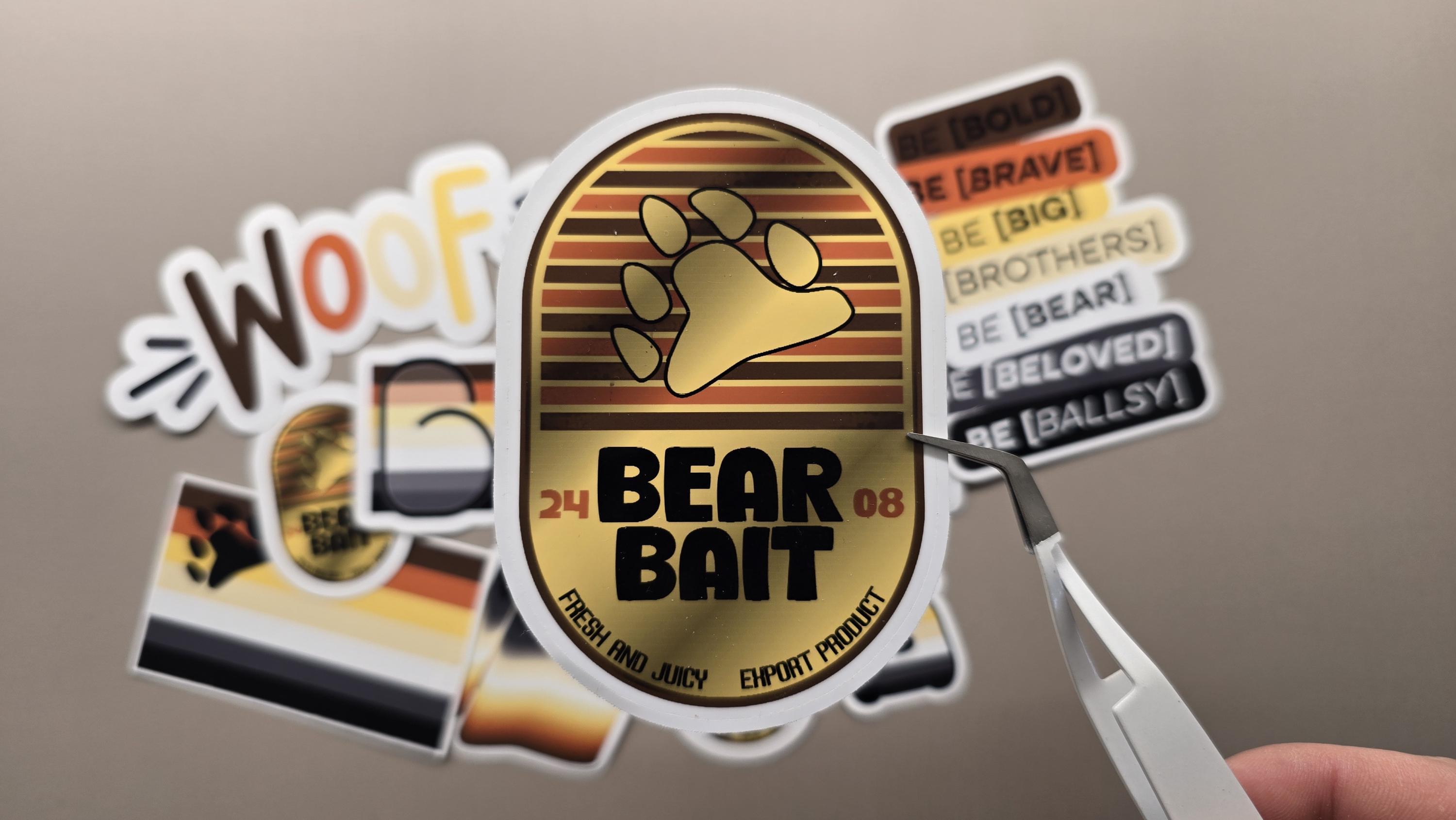 Bear Pride Sticker Set of 10 LGBT Glossy Stickers Queer Gift for Gay ...