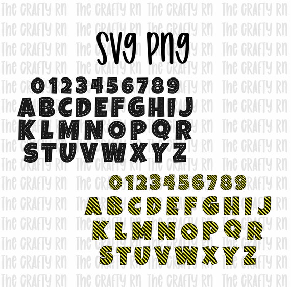 Construction Lettering BUNDLE SVG Construction Numbers SVG - Etsy