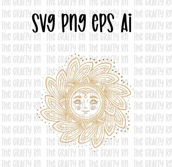 Boho Sun Svg Boho Svg Boho Sun Png Sun Png Cricut Cut File | Etsy