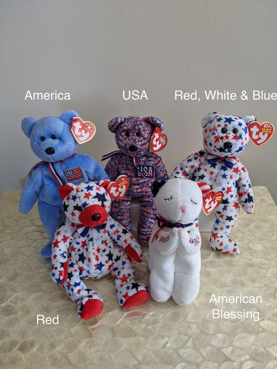 Beanie baby patriot bear store