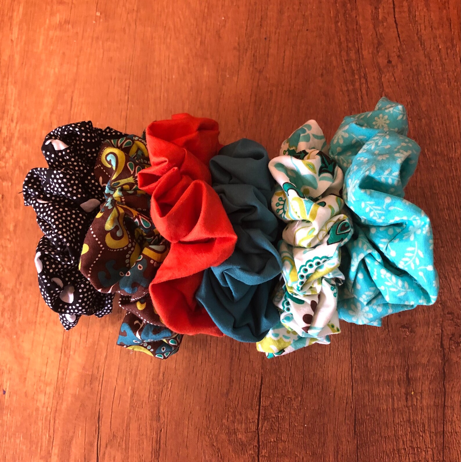 XL Scrunchie, Repurposed Fabric Scrunchies, Upcycled Fabric, Hair ...