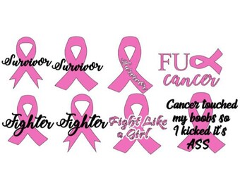 Breast Cancer Decal - Etsy