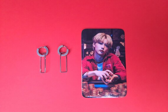 Kpop Earrings Stray Kids Felix Geometric - Etsy