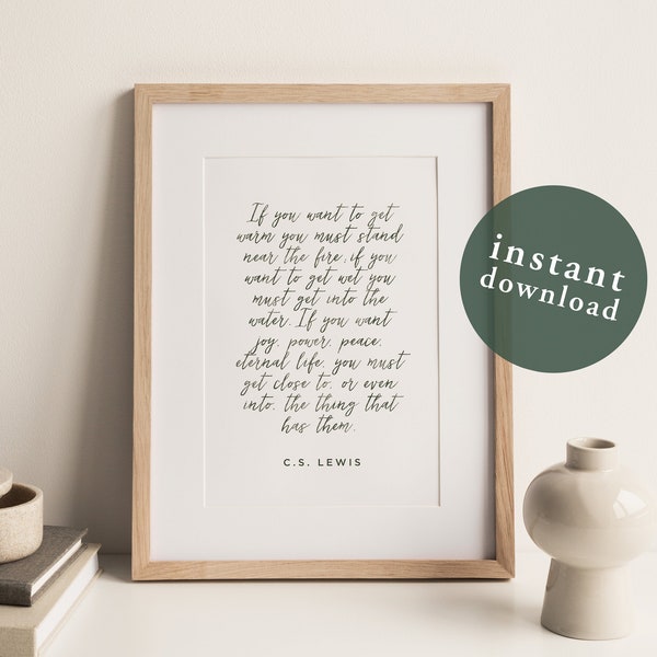 Cs Lewis Quote - Etsy