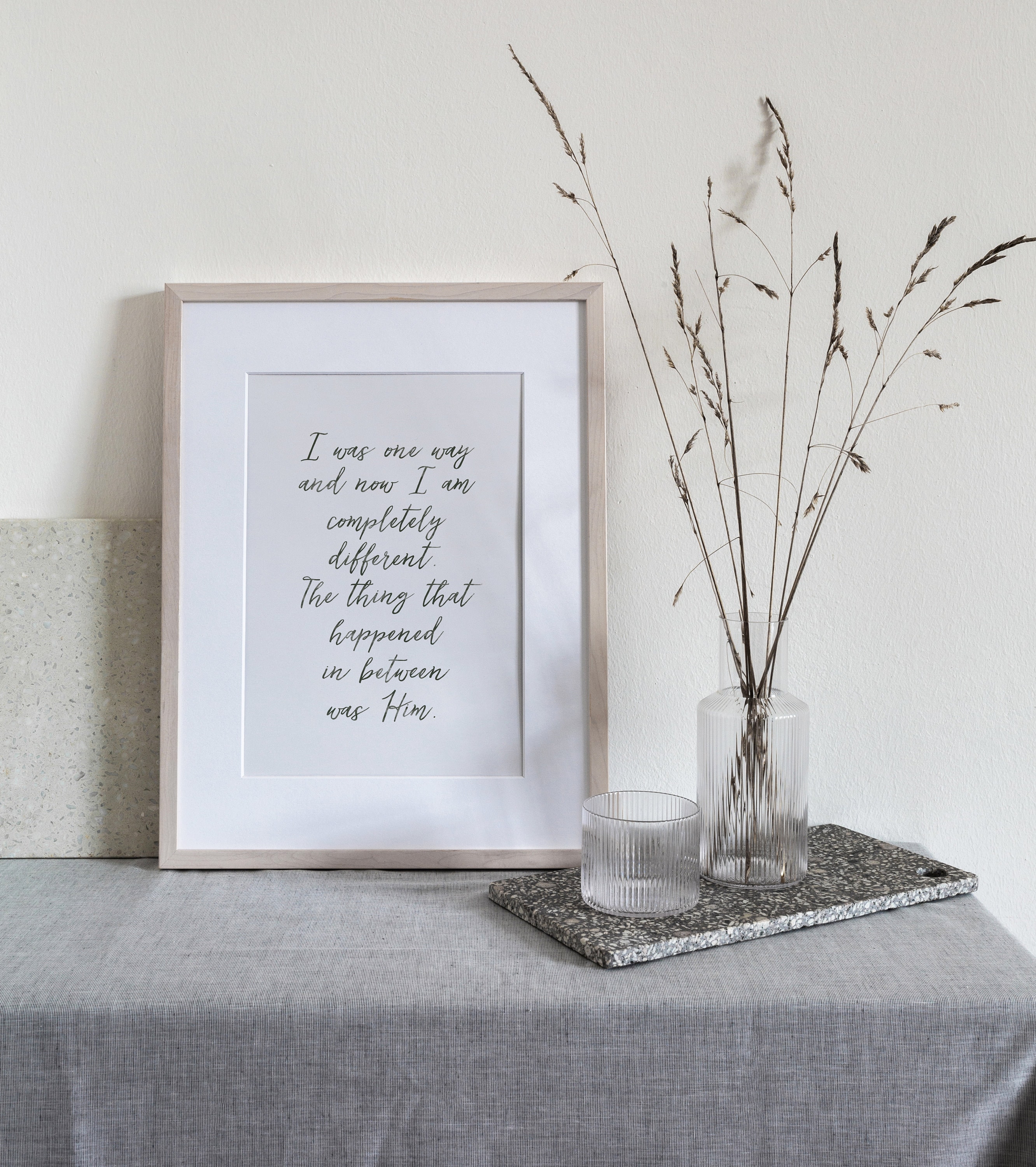 I Was One Way Quote From the Chosen, the Chosen TV Show, Minimal Wall ...