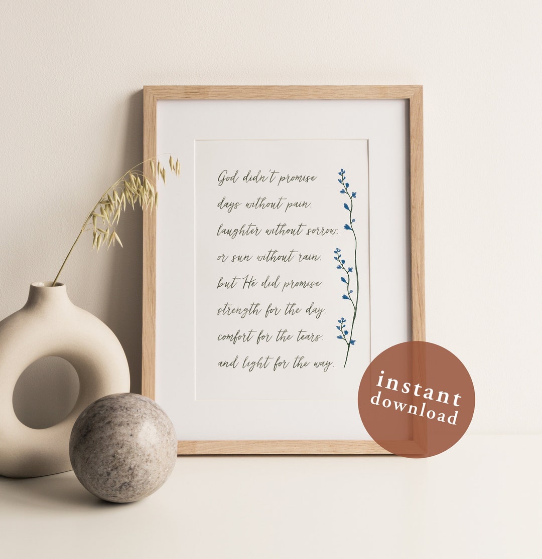 God Promised... Quote, Grief Cancer Encouragement, Christian, Cancer ...