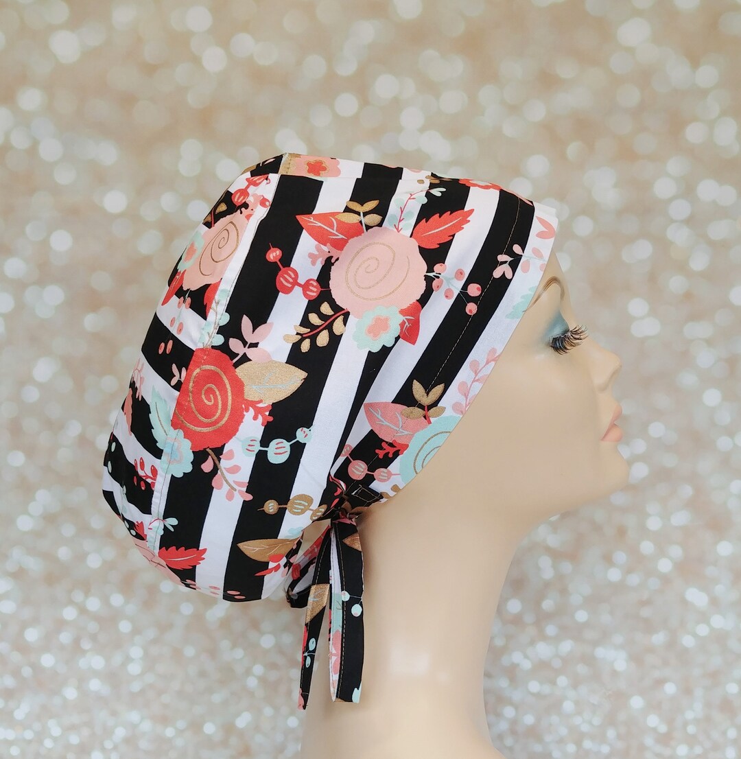 Euro Scrub Cap for Women, Surgical Cap Women, Scrub Hats - Etsy