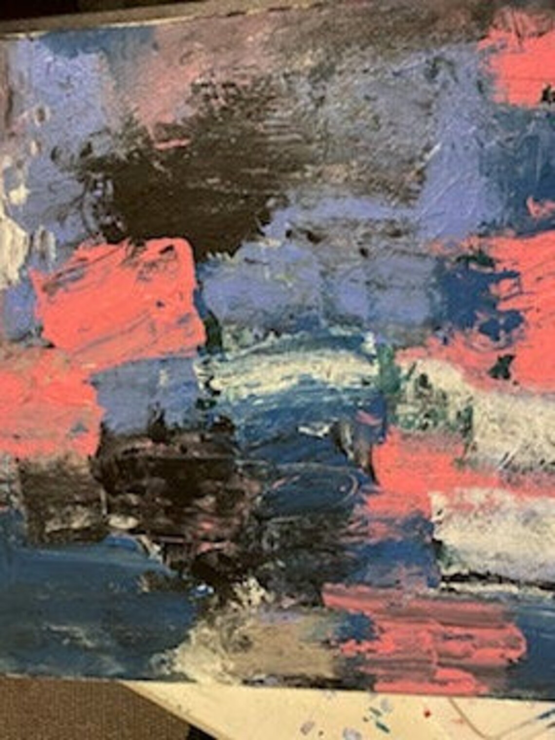 Abstract Painting Stairs Modern Abstract Art Painting | Etsy