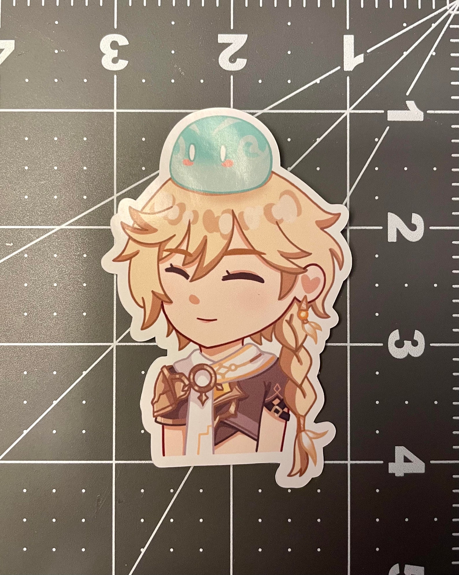 Genshin Impact Chibi Stickers Traveler Aether | Etsy