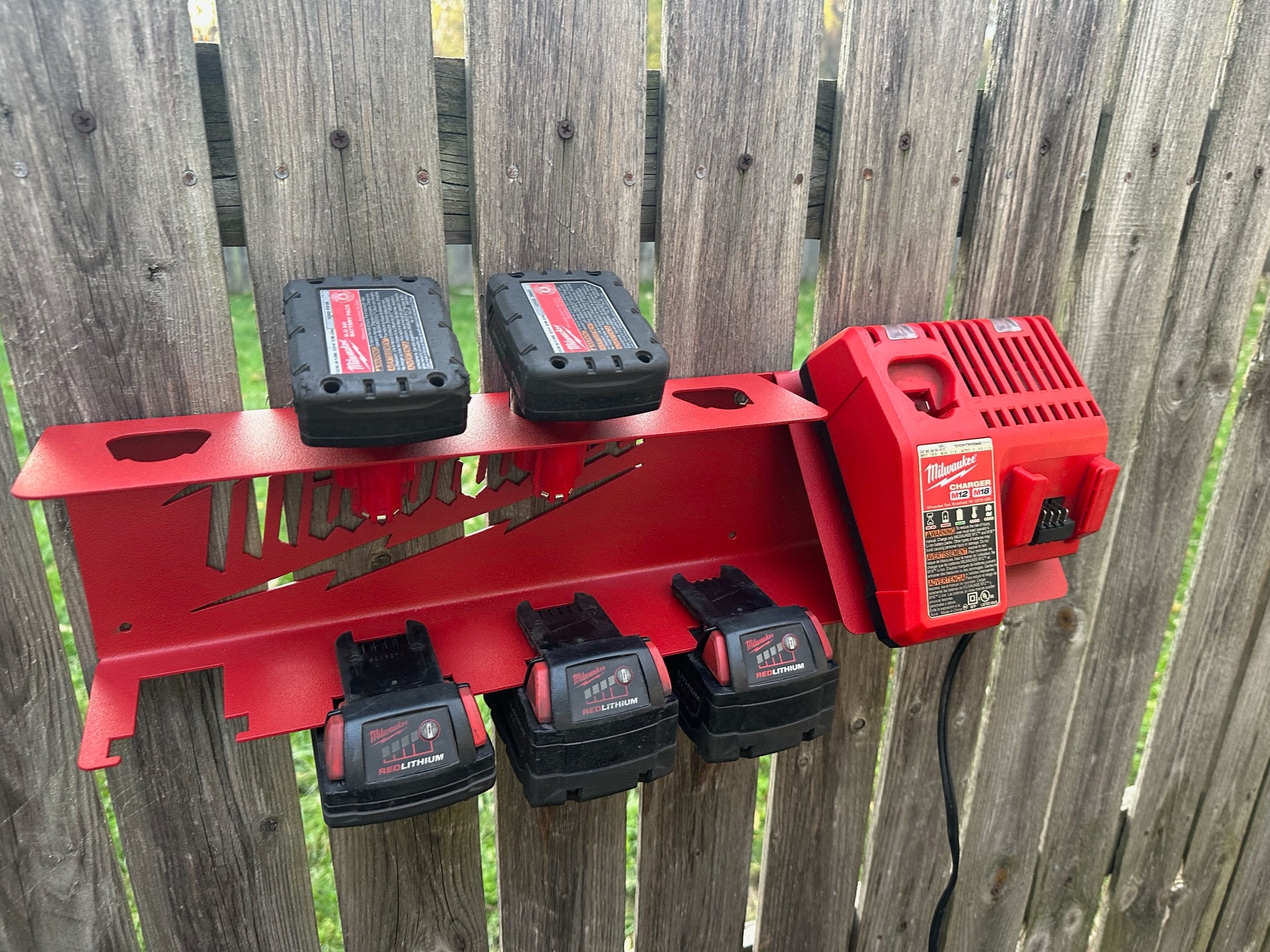 Milwaukee M12 M18 Battery Holder and Charger Mount - Etsy
