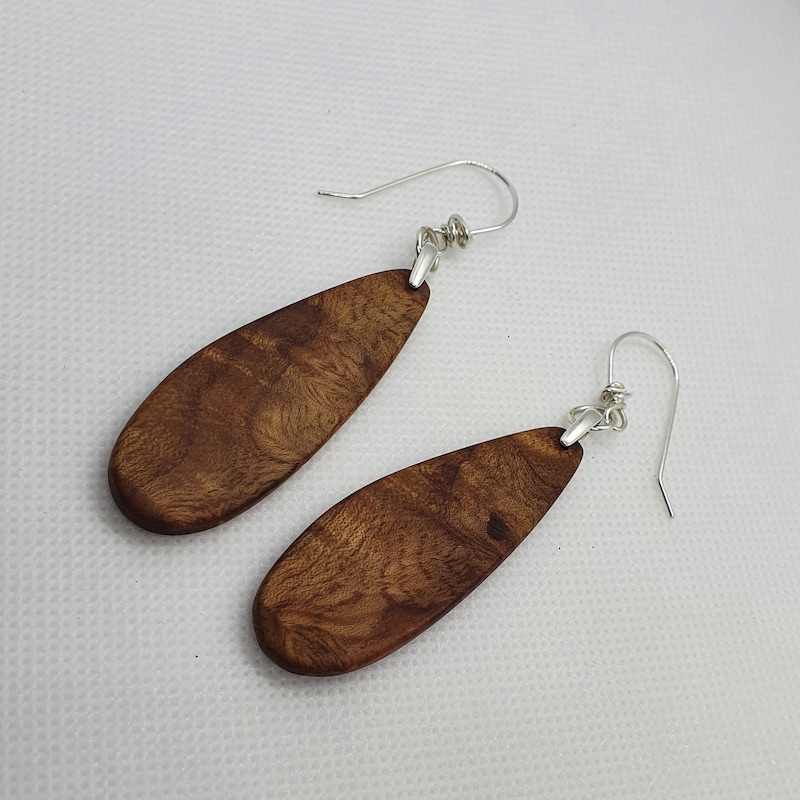 Wooden Earrings - Etsy