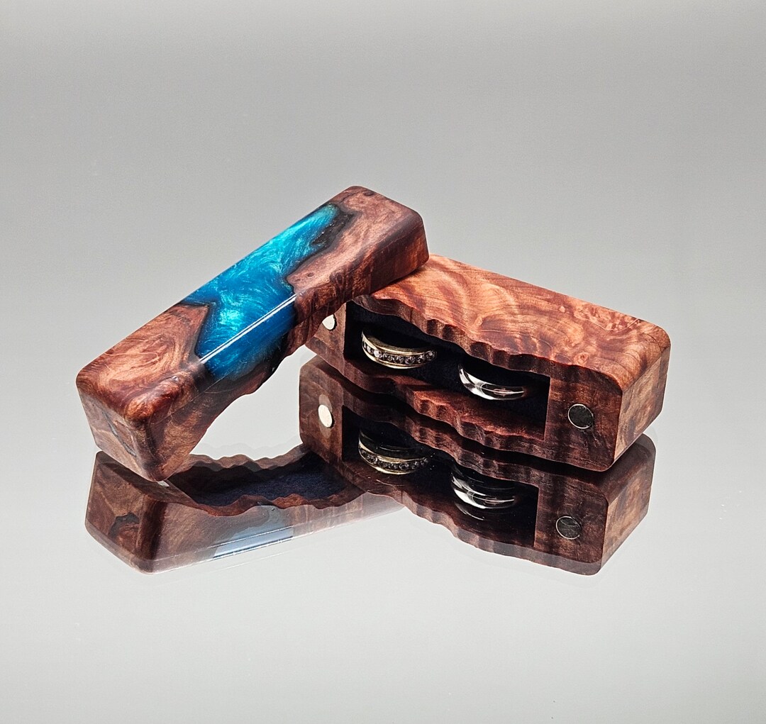 Scafell Pike (lake District) Mountain Silhouette Ring Box, Resin Ring ...