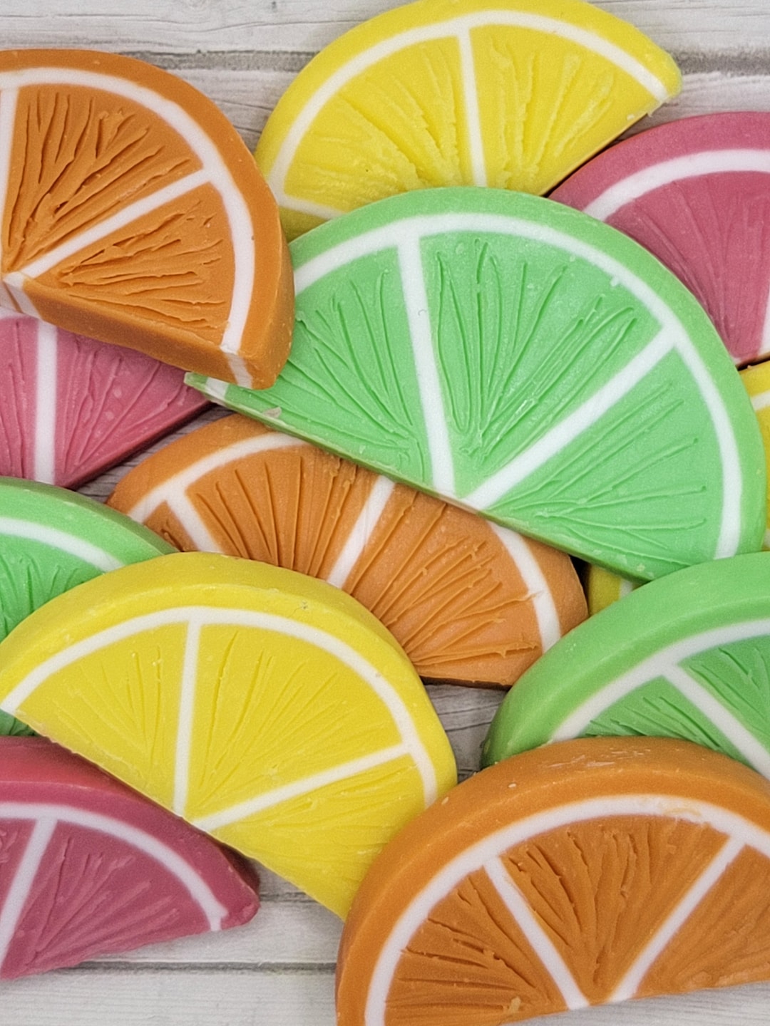 10 CITRUS SLICES SOAP, Cold Process Soap, Soap Dough Embeds, Bath Bomb ...