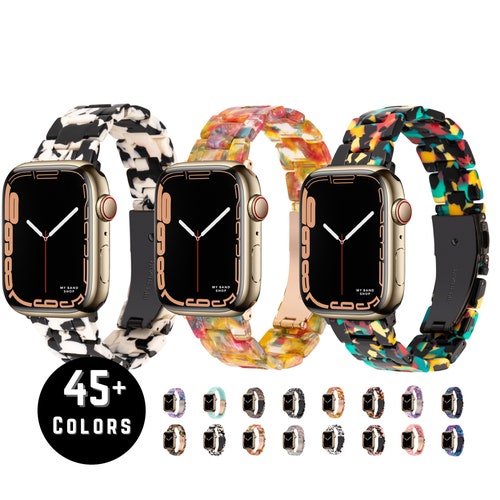 Resin Apple Watch Band Series 8/7/6/5/4/3/SE for Iwatch Band - Etsy