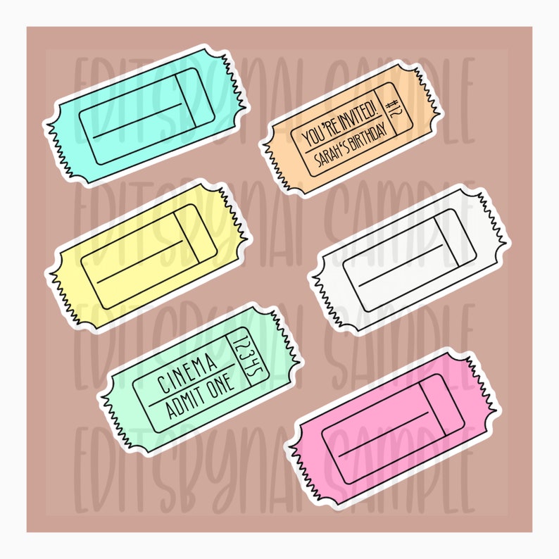 Movie Ticket Door Decs | Edit | Print | Treat | Summer | RA | Teacher ...