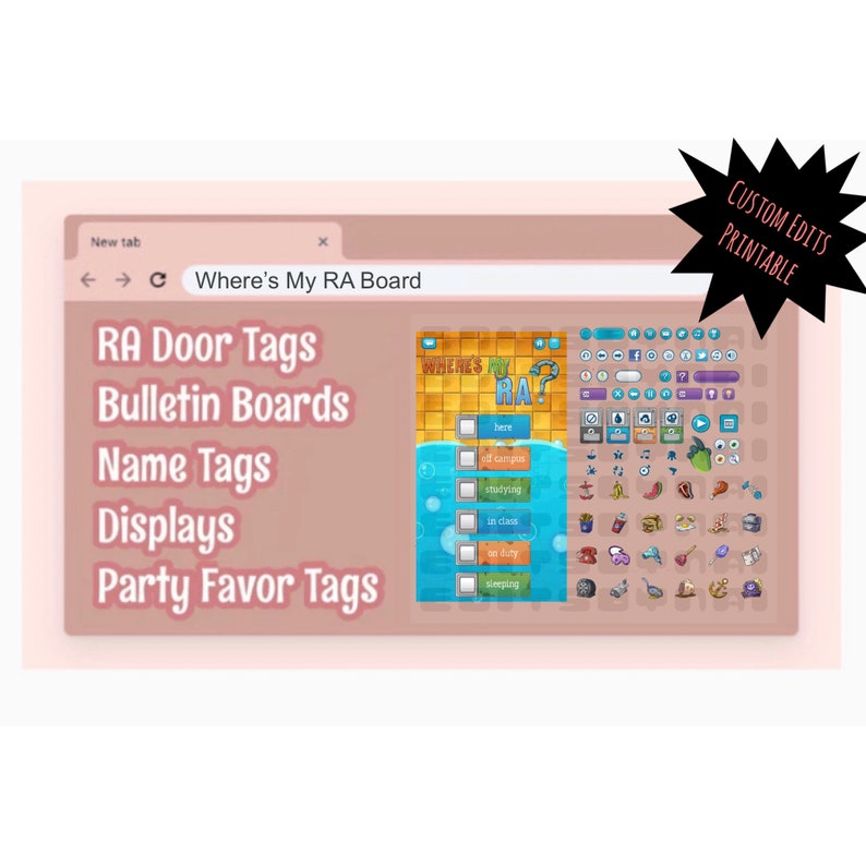 Where’s My Water RA Board | Edit | Print | Treat | Summer | RA ...