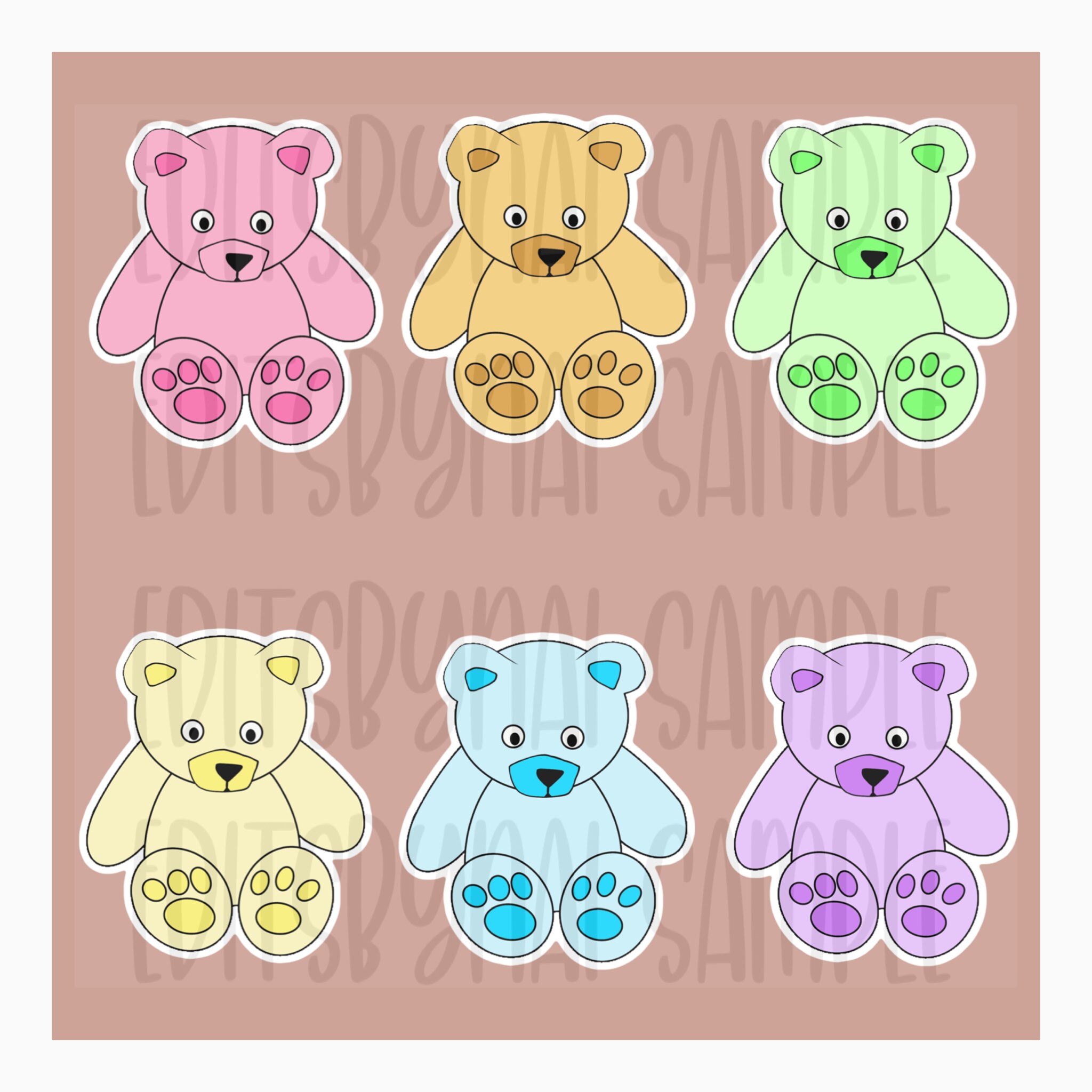 Teddy Bear Door Decorations | Edit | Print | Treat | Summer | RA ...