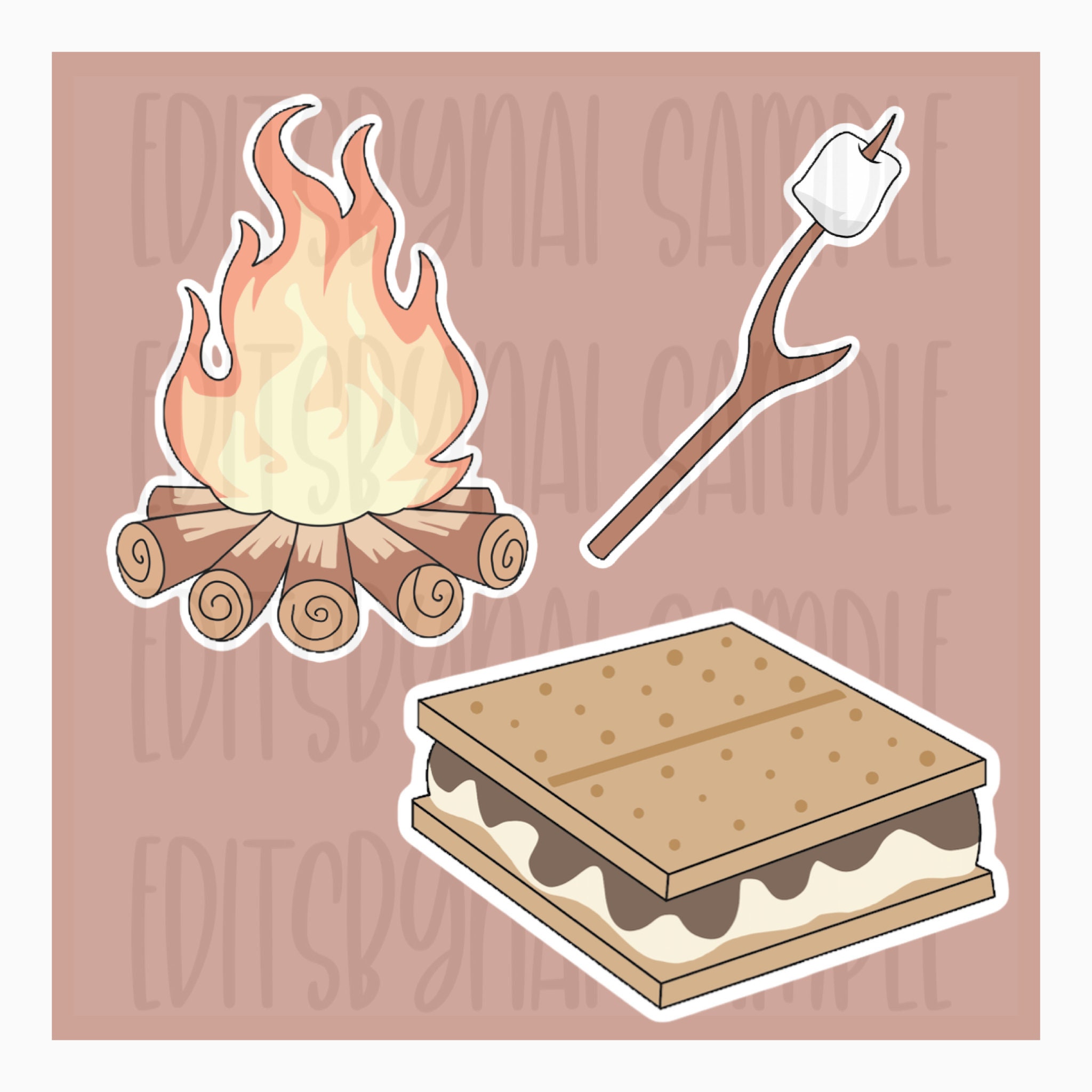 Smores Door Decorations | Edit | Print | Treat | Summer | RA | Teacher ...