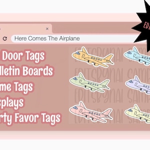 Airplane Door Decorations | Edit | Print | Treat | Summer | RA ...