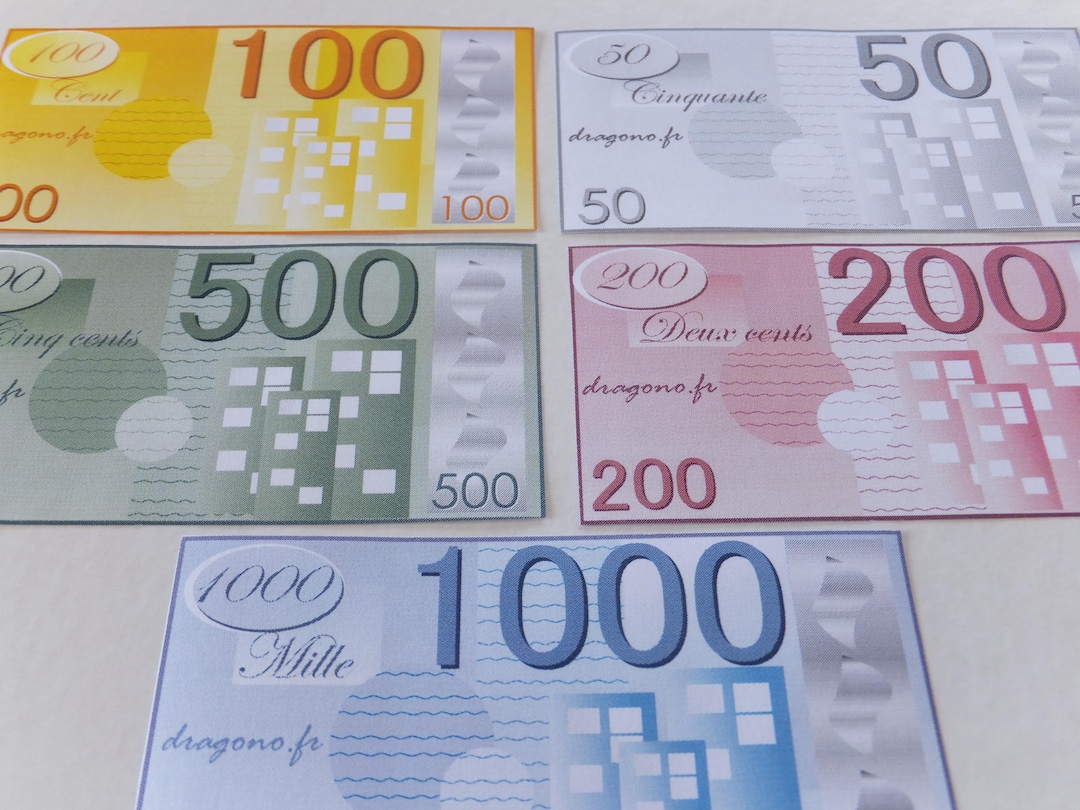 Printable Currency Banknotes Game the Merchant Fake Money Fake Bank ...