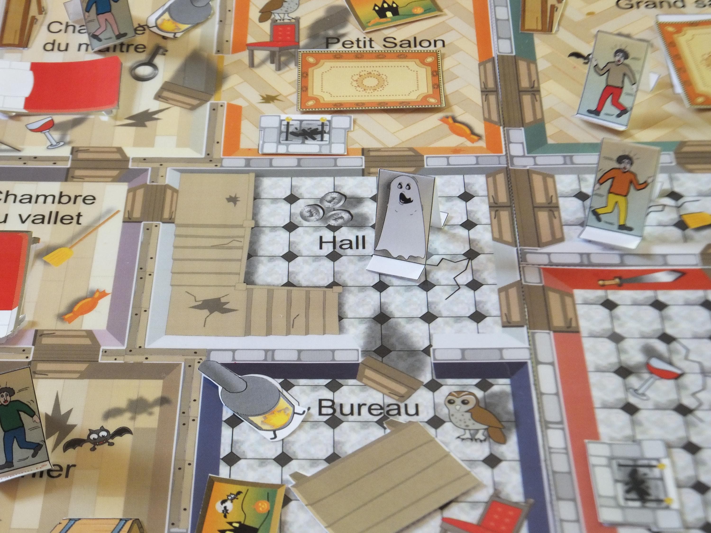 Printable Board Game the Ghost of the Manor - Halloween, Haunted House ...