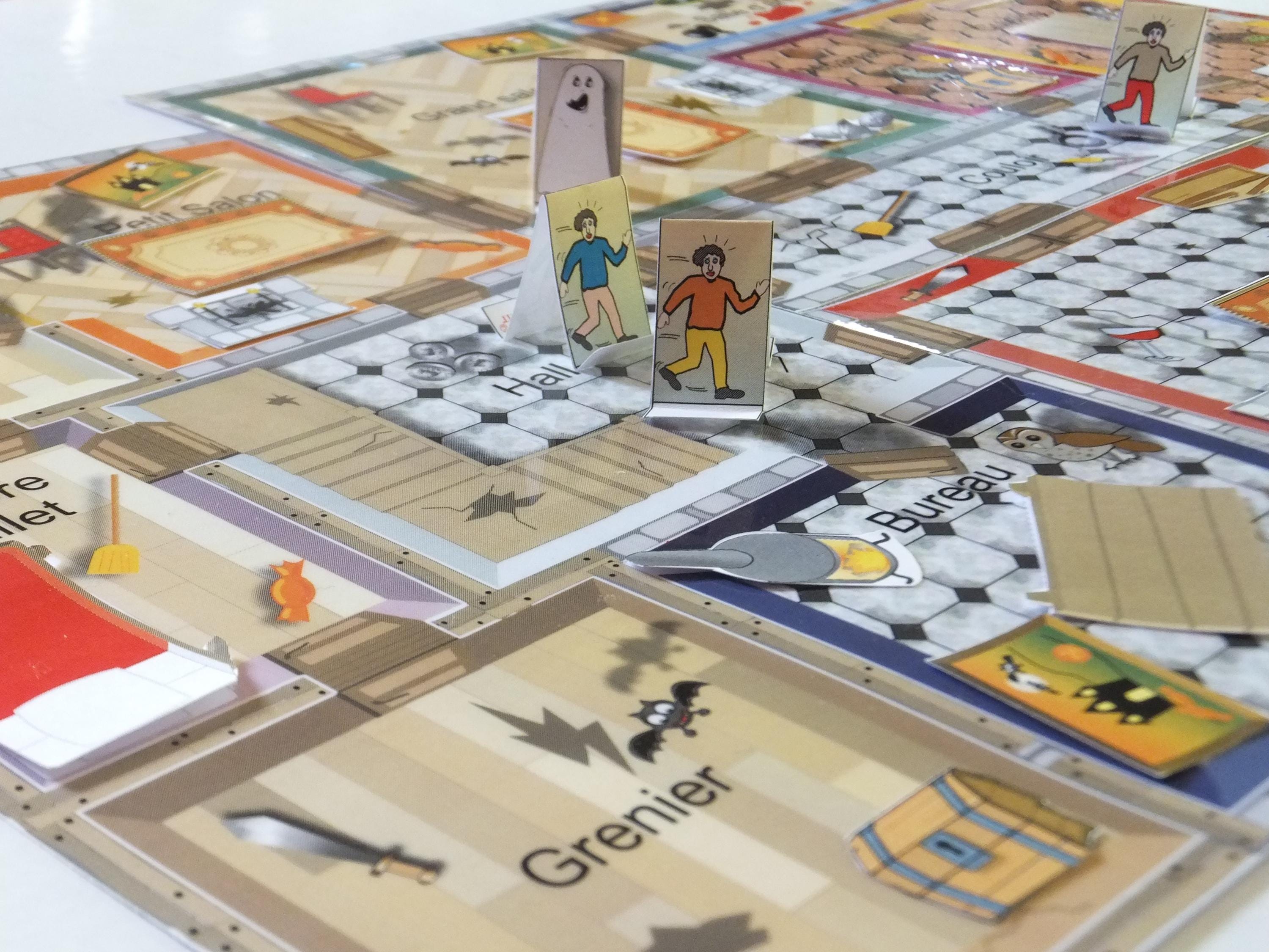 Printable Board Game the Ghost of the Manor - Halloween, Haunted House ...