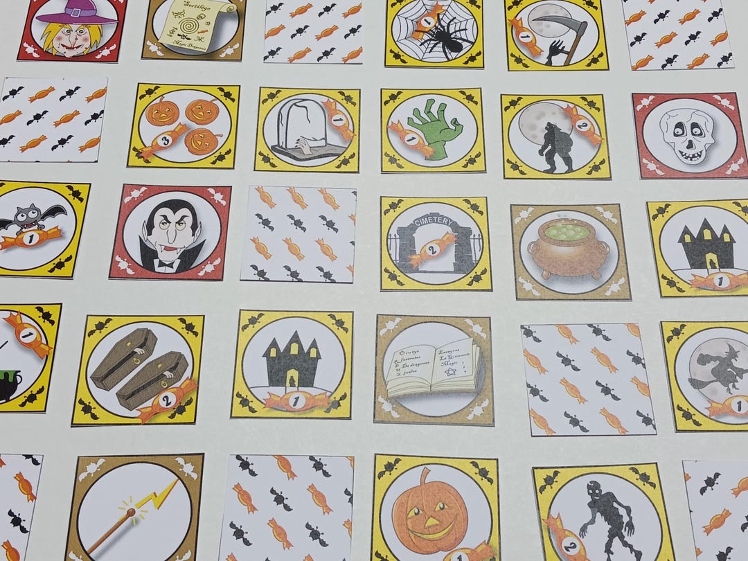 Printable Halloween Game – MEMORY HALLOWEEN – Memory Game for Children ...