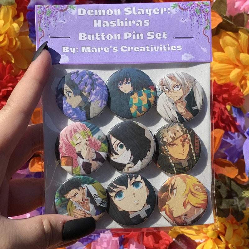 Demon Slayer Pin - Etsy
