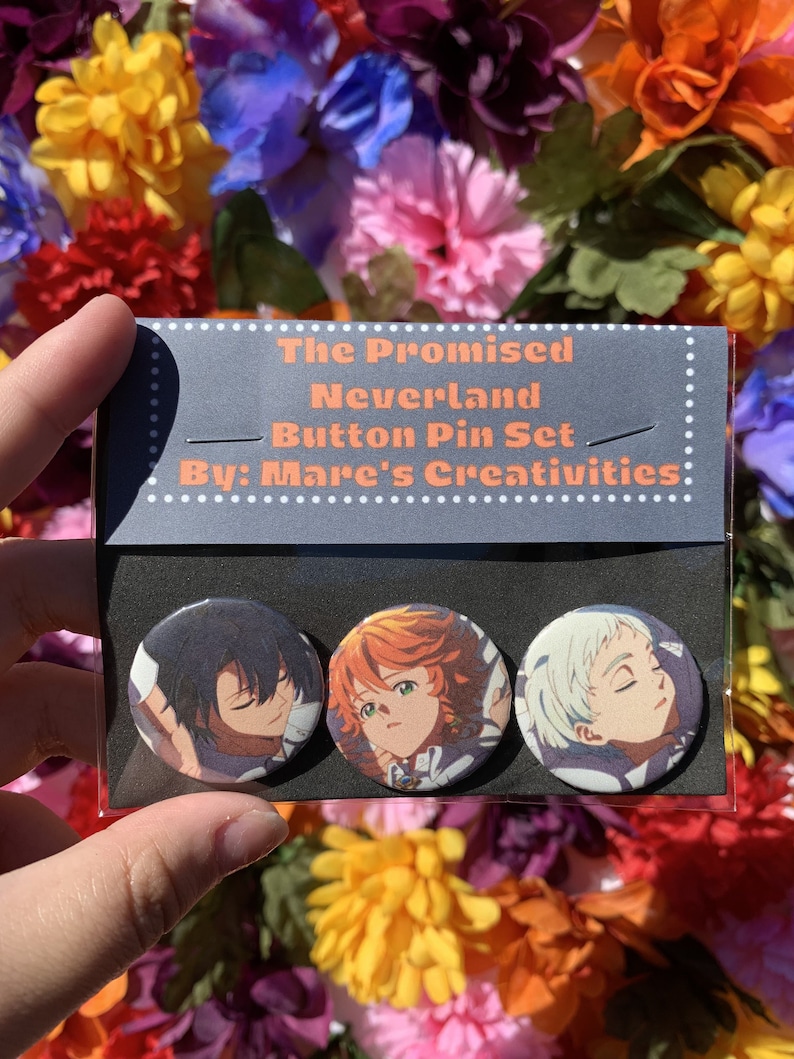 The Promised Neverland Button Pin Set - Etsy