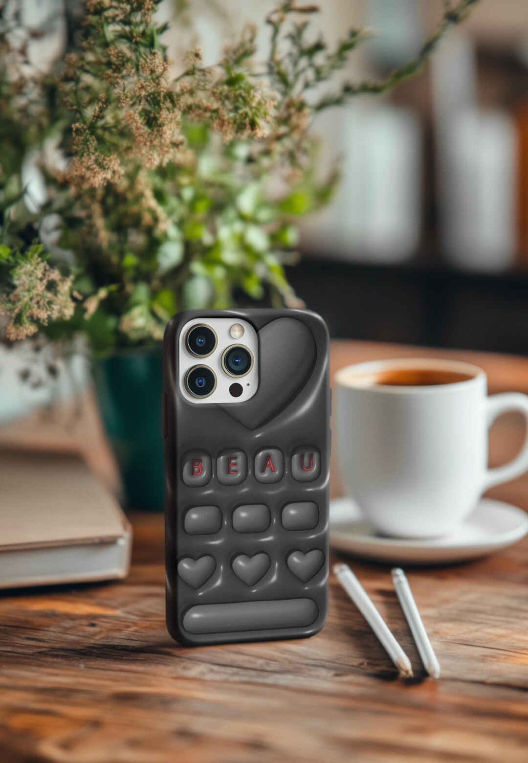3D Beau Phone Screen,phone Wallpaper, Valentine's Day Design ...