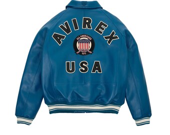 Icon Jacket in Green Color, USA Edition Jacket, Military Bomber Leather ...