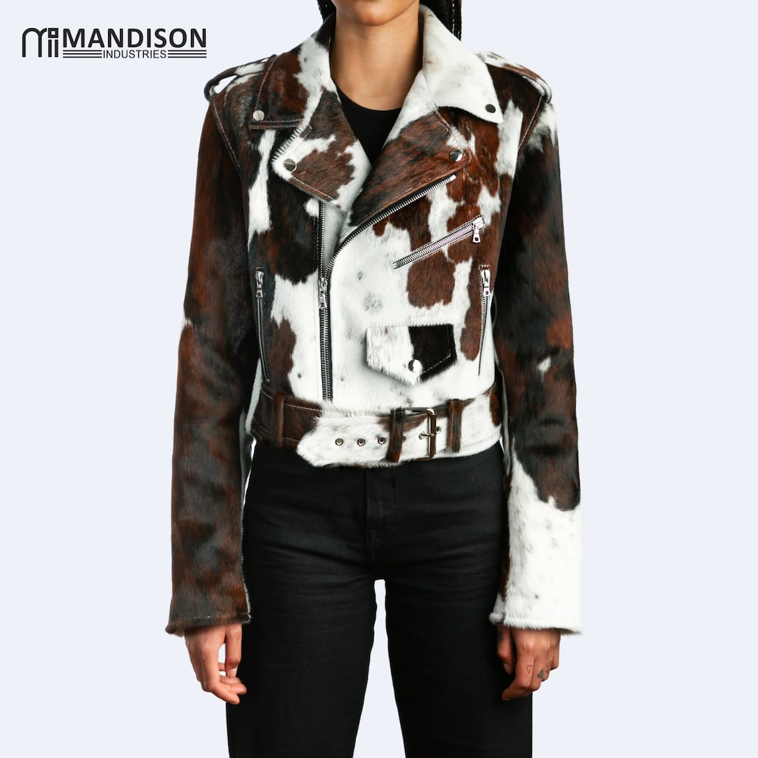 Cow Skin Jacket, Hair on Skin Jacket, Hair on Cowhide Leather Jacket ...