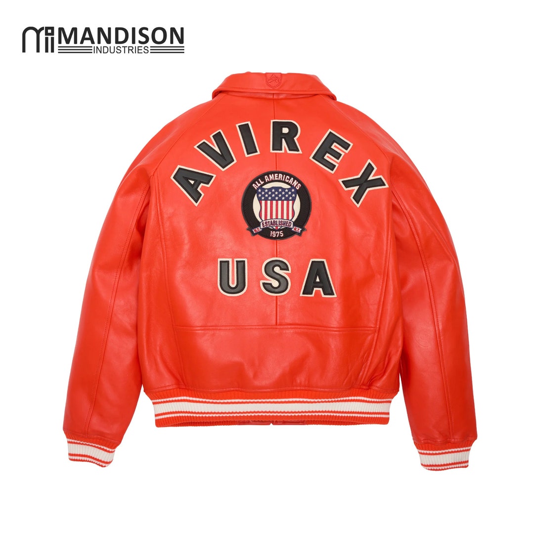 Icon Jacket in Orange Color, Iconic Military Bomber Jacket, Men's ...