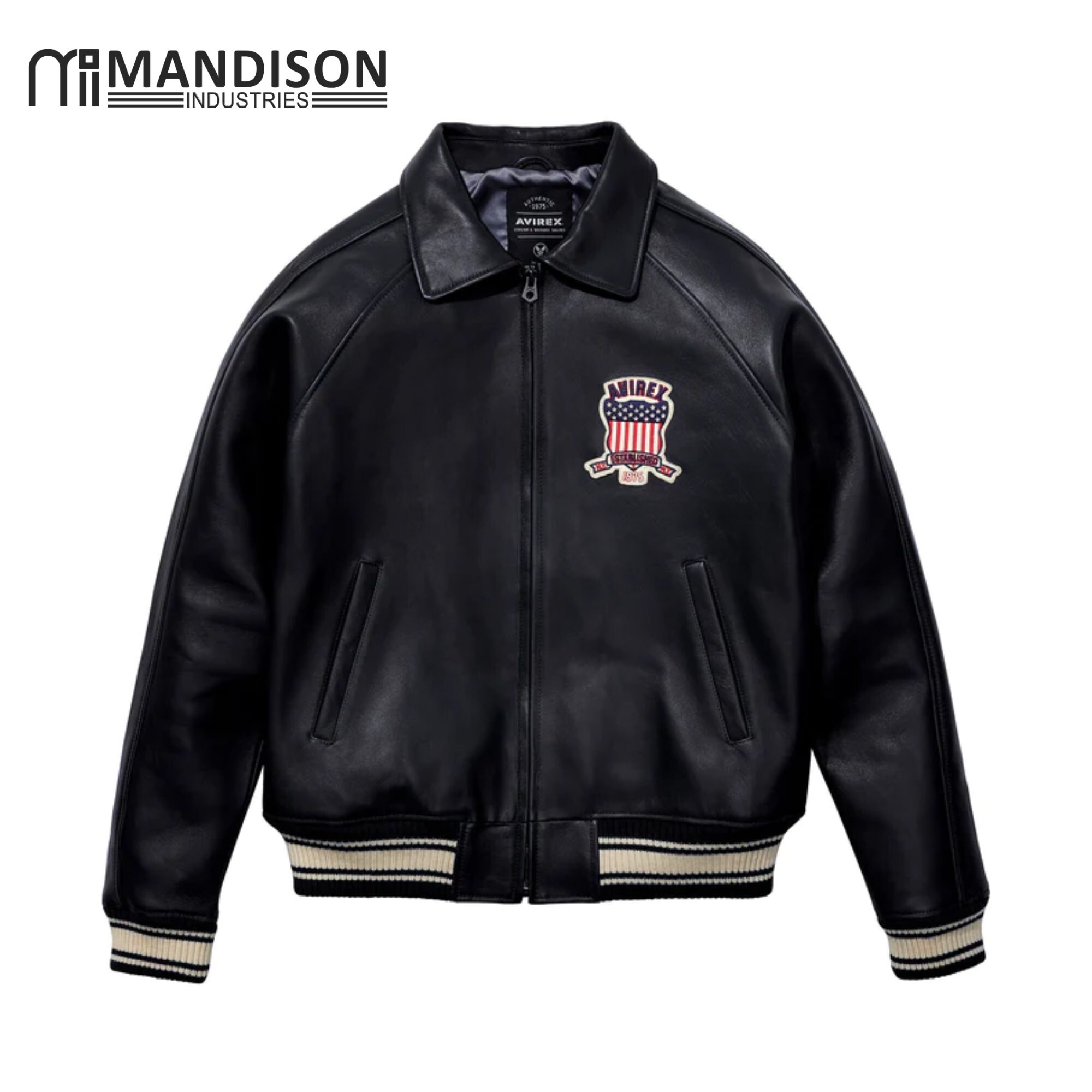 Black Icon Jacket, Military Bomber Jacket in Black Color, 100% Original ...