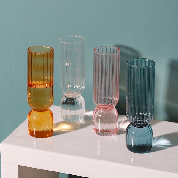 Colored Glass Vases - Etsy