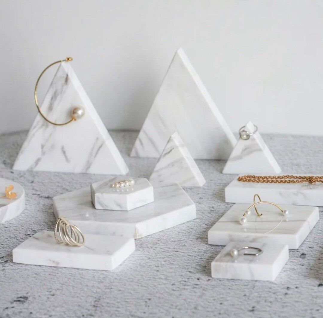 Natural Stone Display Photography Props Jewelry Display Set, Rock ...