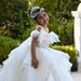 Couture Girls Beaded White Swan Princess Ball Gown Dress With Train ...