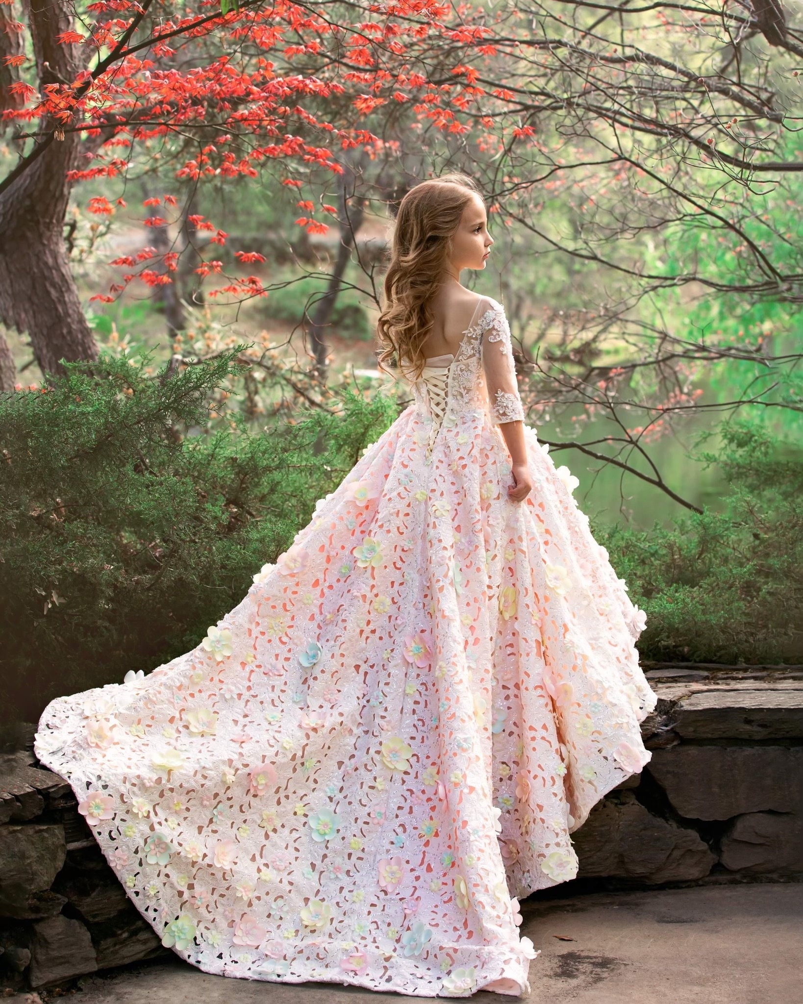 Pink Princess Communion Dresses