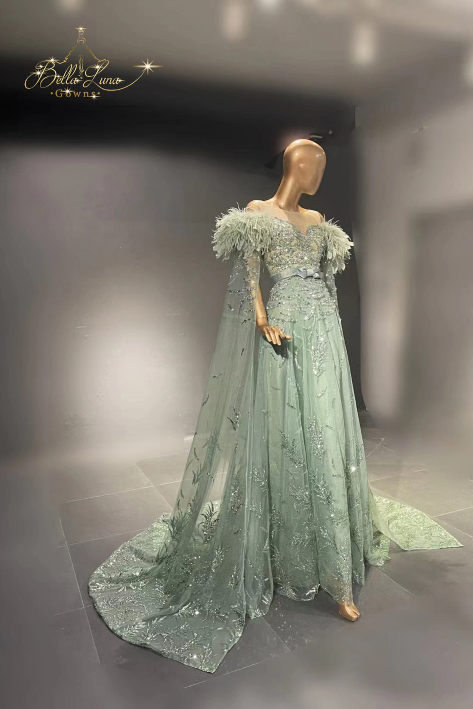 Rhinestone and Crystal Beaded Women's Evening Dress With - Etsy