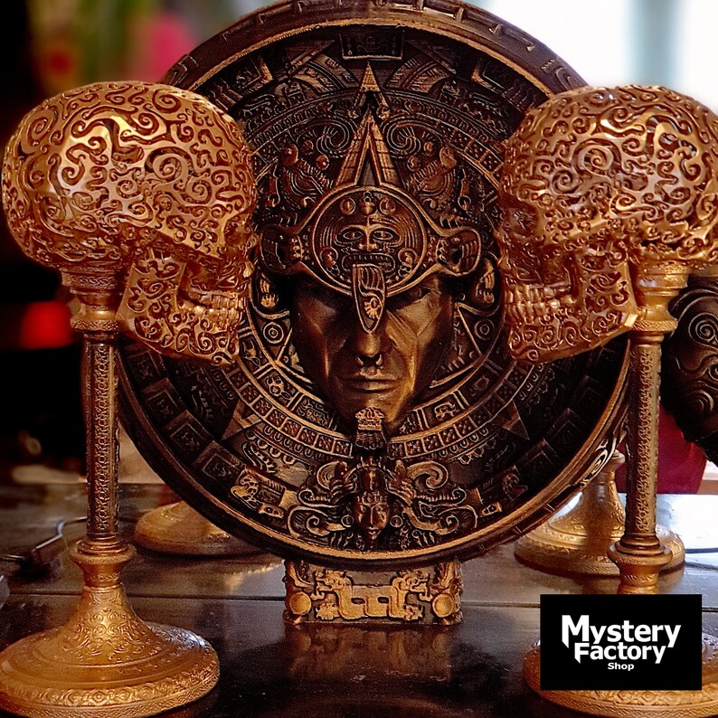 AZTEC CALENDAR Altar Decor Wall Art Mystical Decoration - Etsy